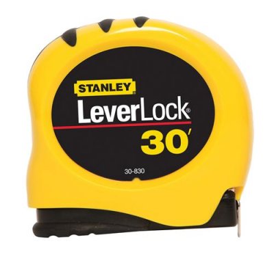 30 x 1 Stanley LeverLock Tape Measure Maxwell Supply of Oklahoma City 800 365 3388